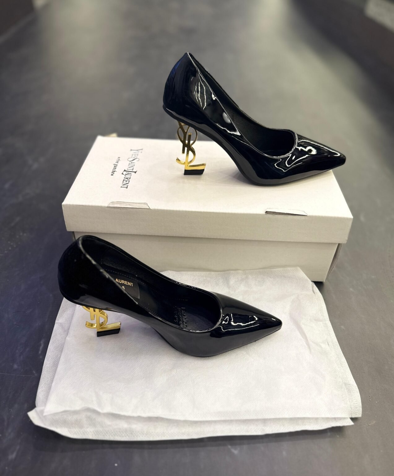 YSL First Copy Heels (Golden) – Premium Luxury Heels ₹3999